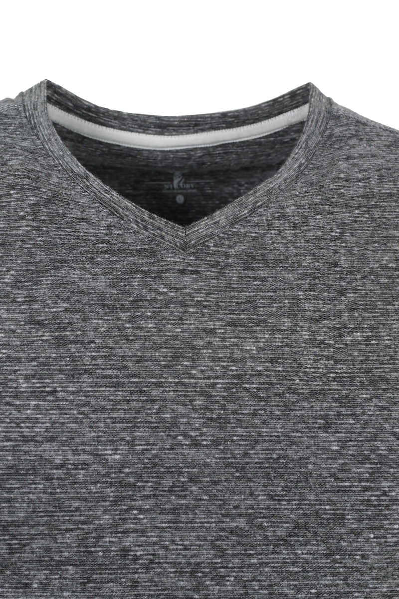 Nicoby Textured V-Neck Shirt - Charcoal – Ticknors Men's Clothiers