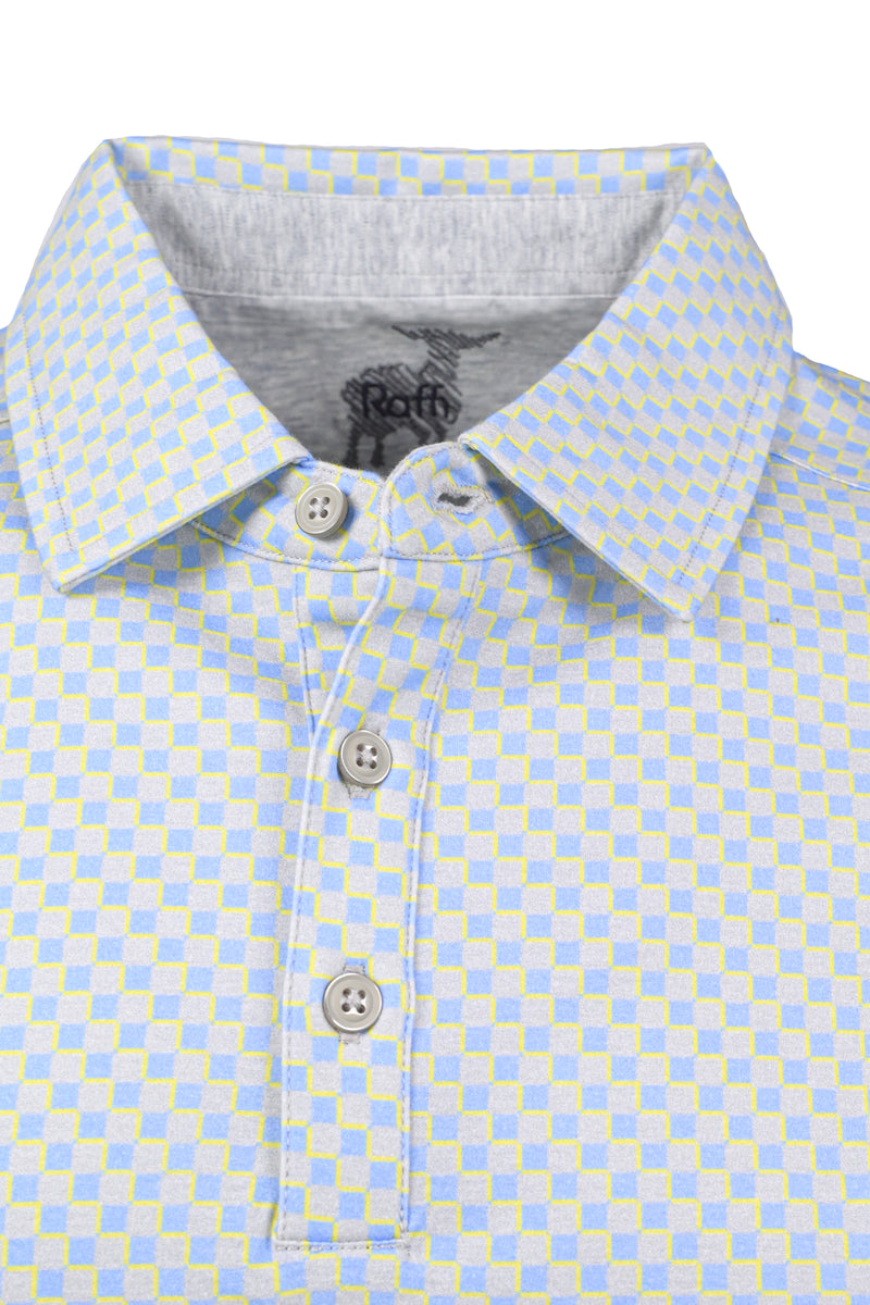 Raffi Spring Checkered Polo - Multicolor – Ticknors Men's Clothiers
