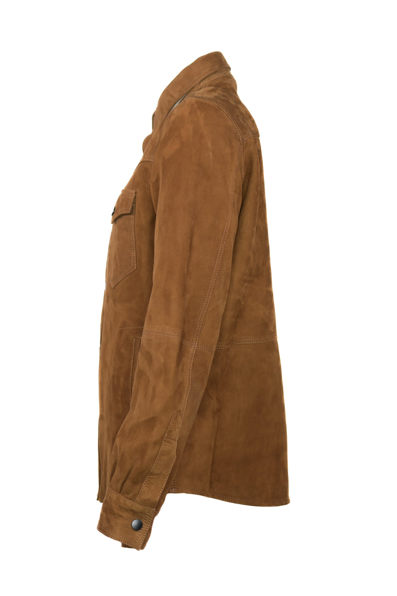 Regency Gem Suede Leather Shirt Jacket – Ticknors Men's Clothiers