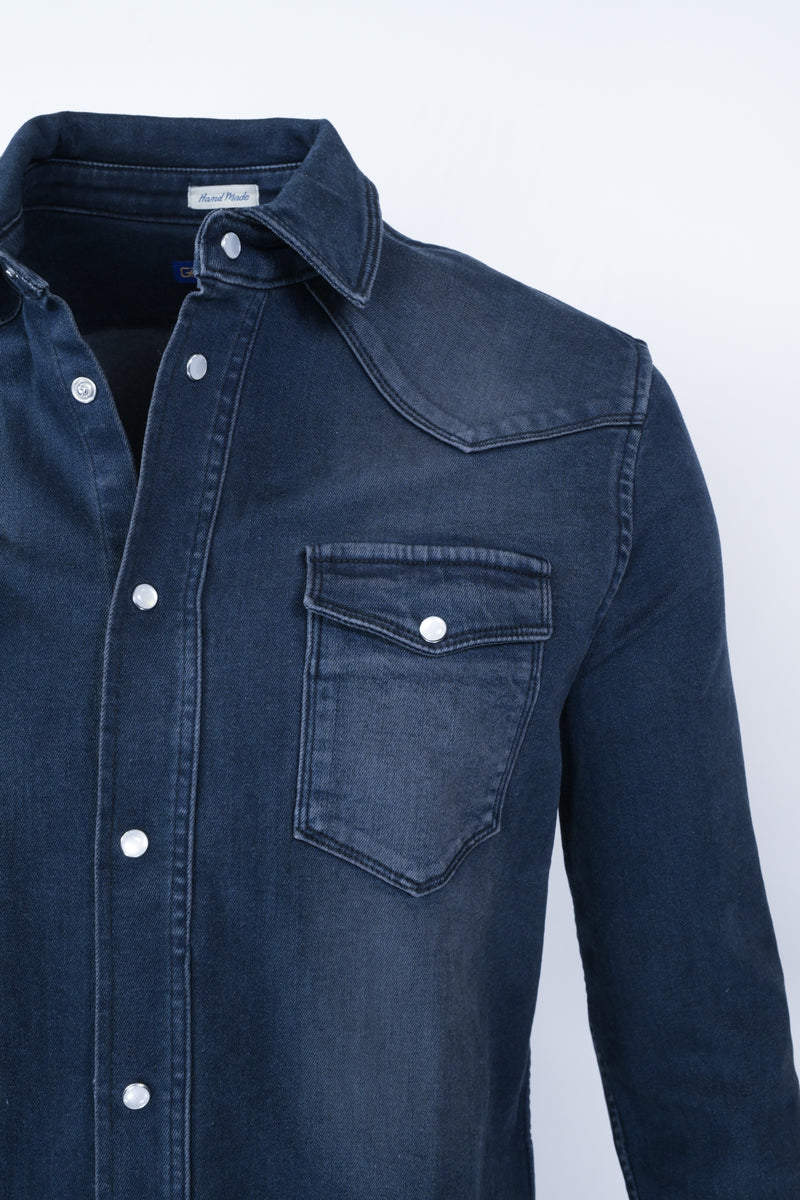 Georg Roth Denim Shirt Jacket - Rich Blue – Ticknors Men's Clothiers